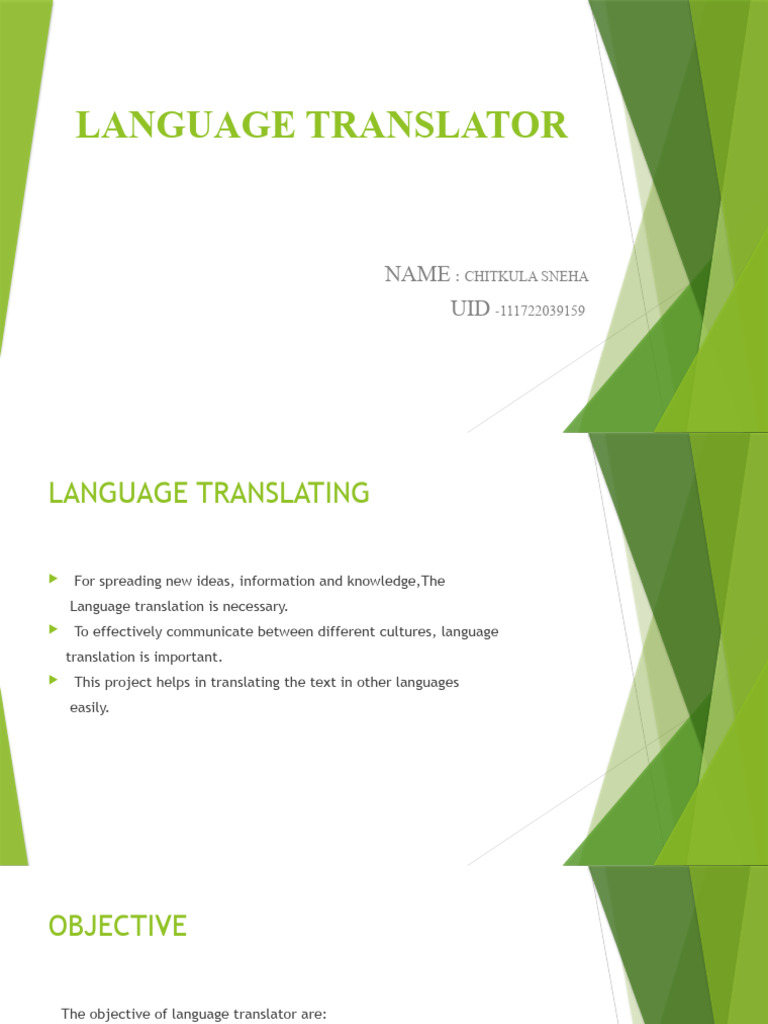 Language Translator Program Overview | PDF | Computers