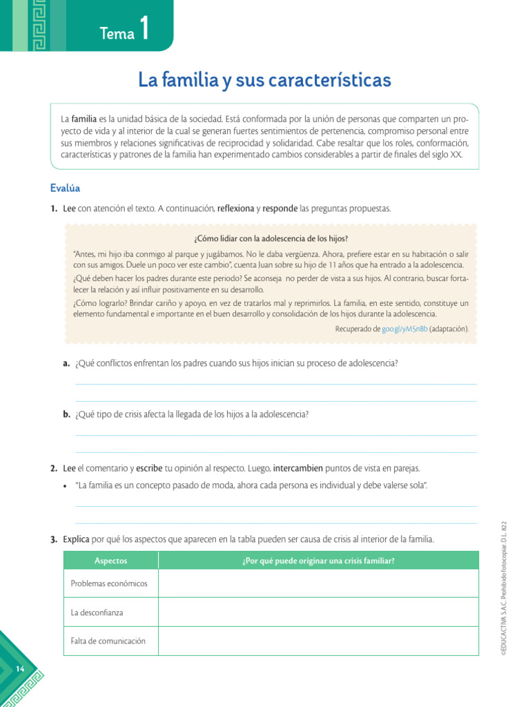 Tema 5 La Familia | PDF | Psicología Social | Ciencias del comportamiento