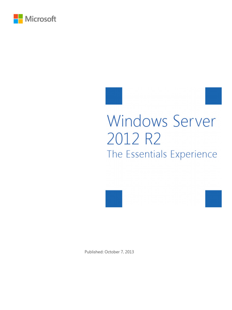 Windows Server 2012 R2 Essentials Evaluation Guide | PDF | Hyper V | Microsoft Windows