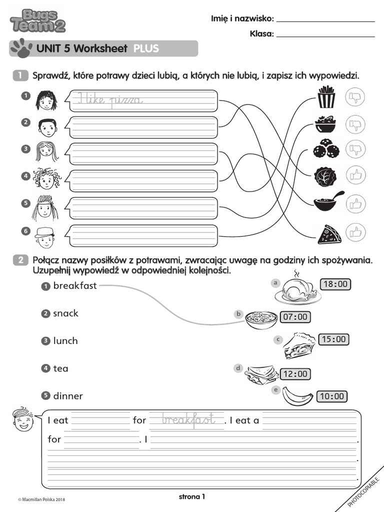 Karta Pracy Angielski | PDF