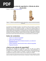 Válvulas PSV: Función y Tipos | PDF | Válvula | Ingeniería mecánica