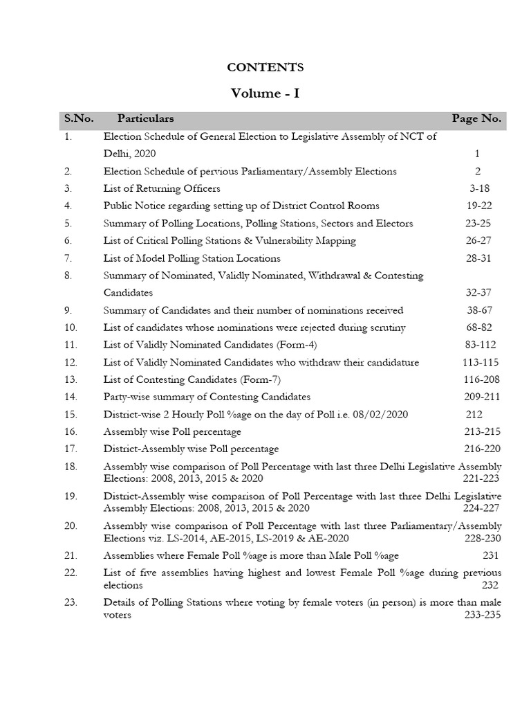 Volume 1 Final | PDF | Elections | Legislature