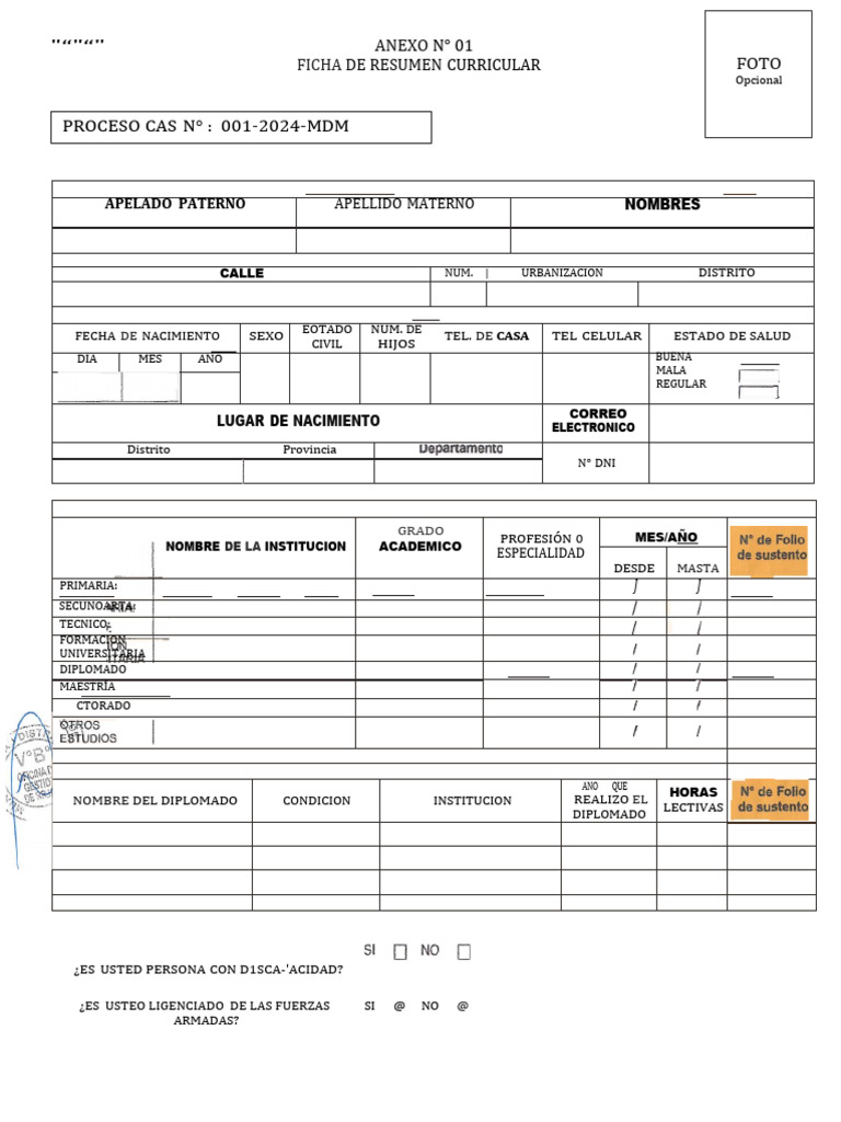 2 ANEXOS PROCESO CAS Nro. 001 2024 MDM | PDF | Parentesco | Parentesco ... 2 ANEXOS PROCESO CAS Nro. 001 2024 MDM | PDF | Parentesco | Parentesco ...