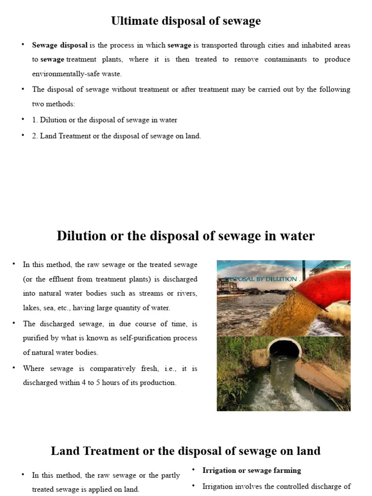 Disposal and Treatment of Sewagfe Unit-6 | PDF | Anaerobic Digestion ...