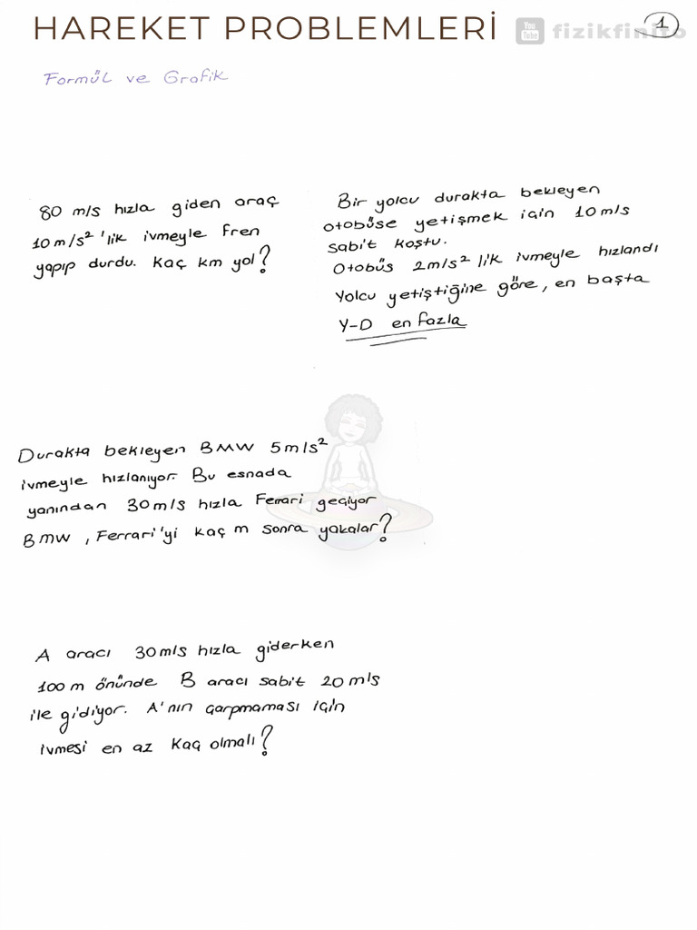 8-HAREKET PROBLEMLERİ-Kuvvet Ve Hareket-5 | PDF