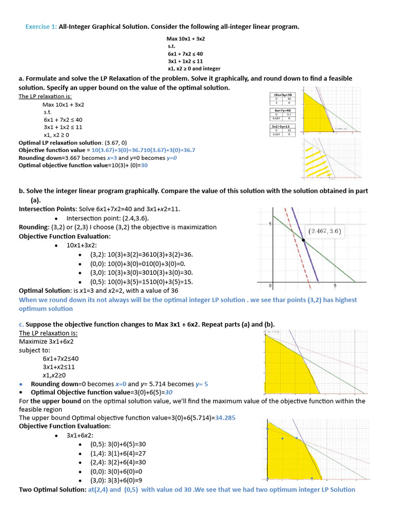 Assignmenttttttttt | Download Free PDF | Mathematical Optimization | Linear Programming
