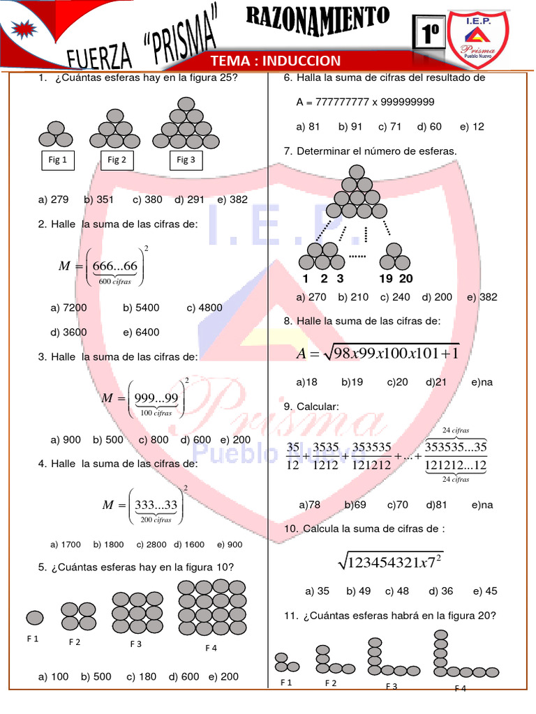 T RM - Primero-Induccion | PDF | Ajedrez