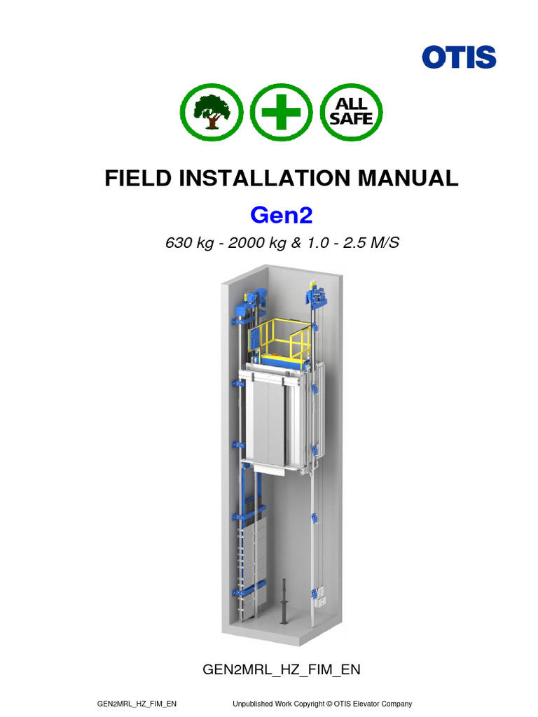 Otis Gen2mrl Fim | PDF | Elevator | Manufactured Goods