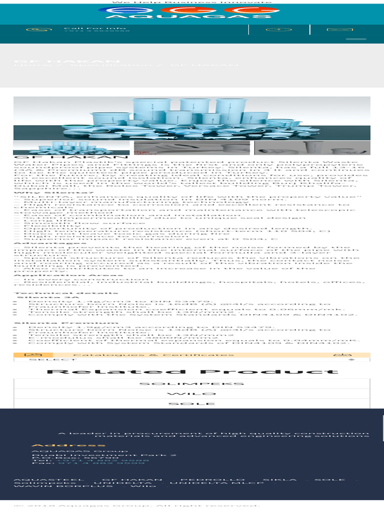 Silenta Soundproof Waste Water Pipes | PDF | Pipe (Fluid Conveyance ...
