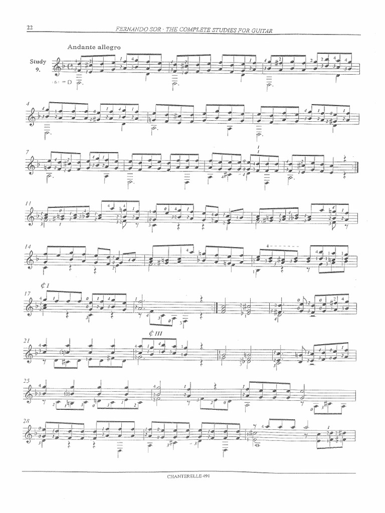 SOR Estudio Nº9 Op 6 | PDF