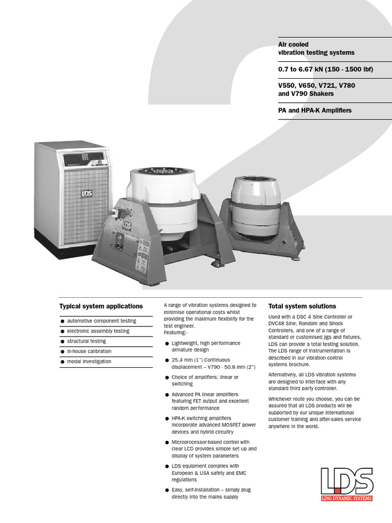 v500 v700 Aircooled Vibration Test Systems Shakers | PDF | Amplifier ... v500 v700 Aircooled Vibration Test Systems Shakers | PDF | Amplifier ...