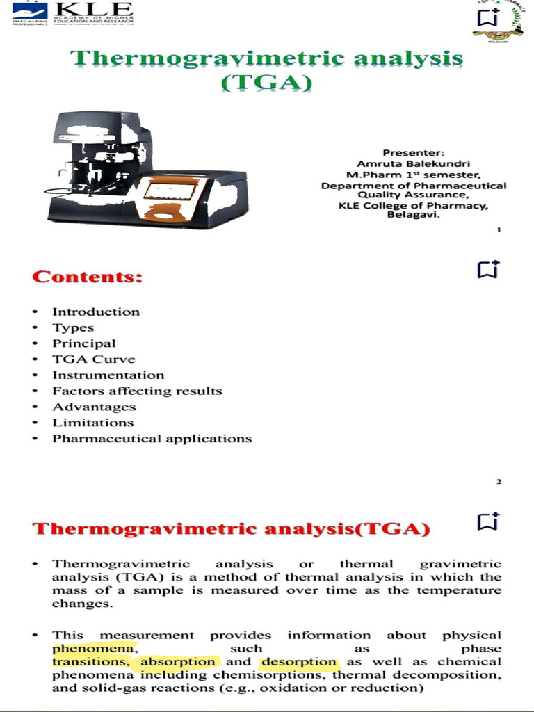 TGA Chisti | PDF