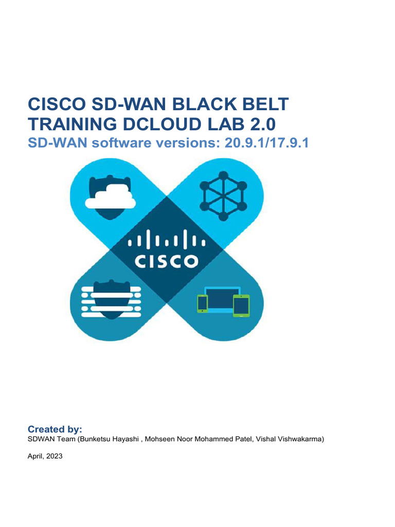 Cisco SD WAN Black Belt Training Dcloud Lab Guide - v10 Final | PDF | Virtual Private Network ...
