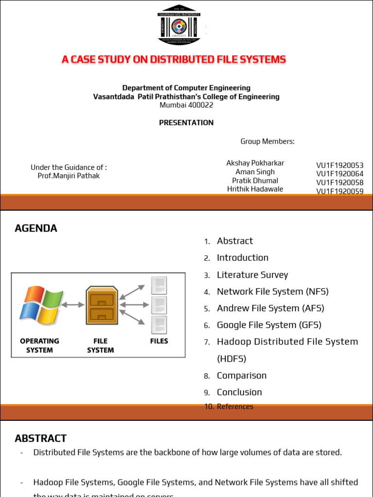 DC - PPT A Case Study On Distributed File Systems | Download Free PDF ... DC - PPT A Case Study On Distributed File Systems | Download Free PDF ...