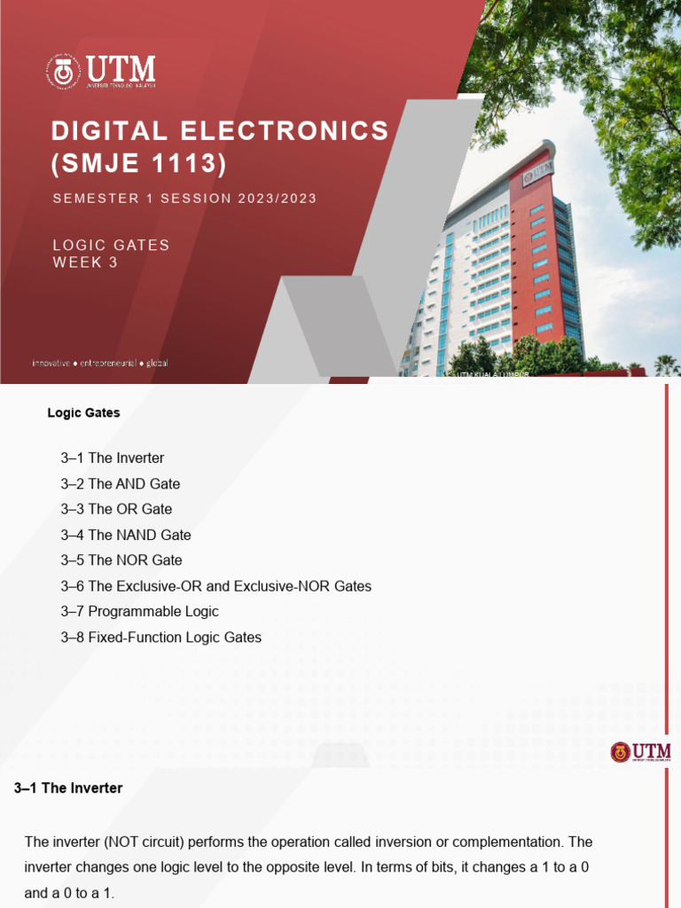 Understanding Logic Gates in Digital Electronics | PDF | Logic Gate ...