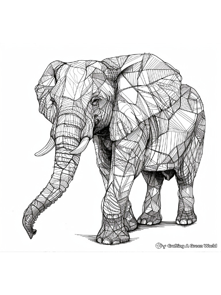 Abstract Elephant Coloring Pages | PDF Abstract Elephant Coloring Pages | PDF
