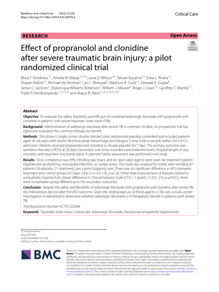 Tarun JP | PDF | Traumatic Brain Injury | Creative Commons License