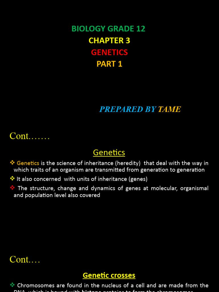 Genetics Part 1 And 2 Pdf Zygosity Dominance Genetics