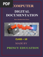 Unit 1 Digital Documentation Class 10 IT CODE 402 | PDF | Page Layout ...
