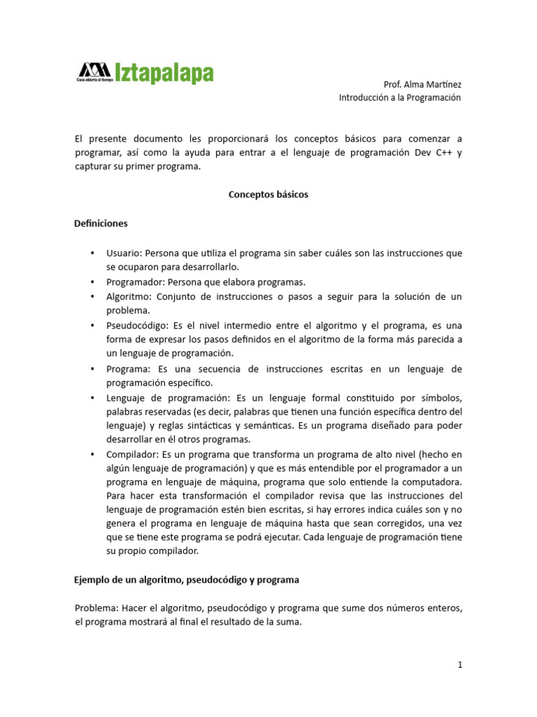 Teoría | PDF | Lenguaje de programación | Algoritmos