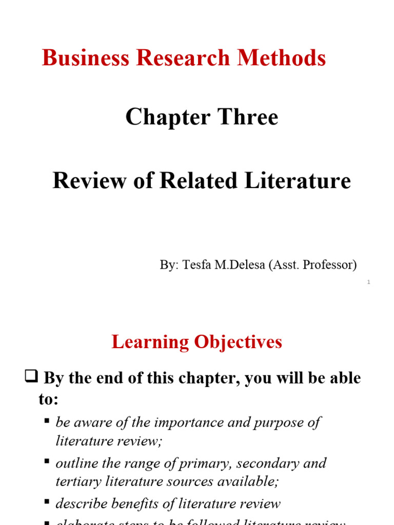 Chapter 3 (Review of Literature) | PDF | Theory | Literature Review