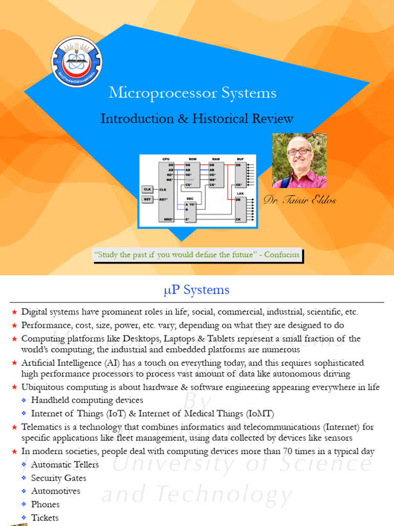 Microprocessor Systems: Introduction & Historical Review | PDF | Central Processing Unit | Multi ...