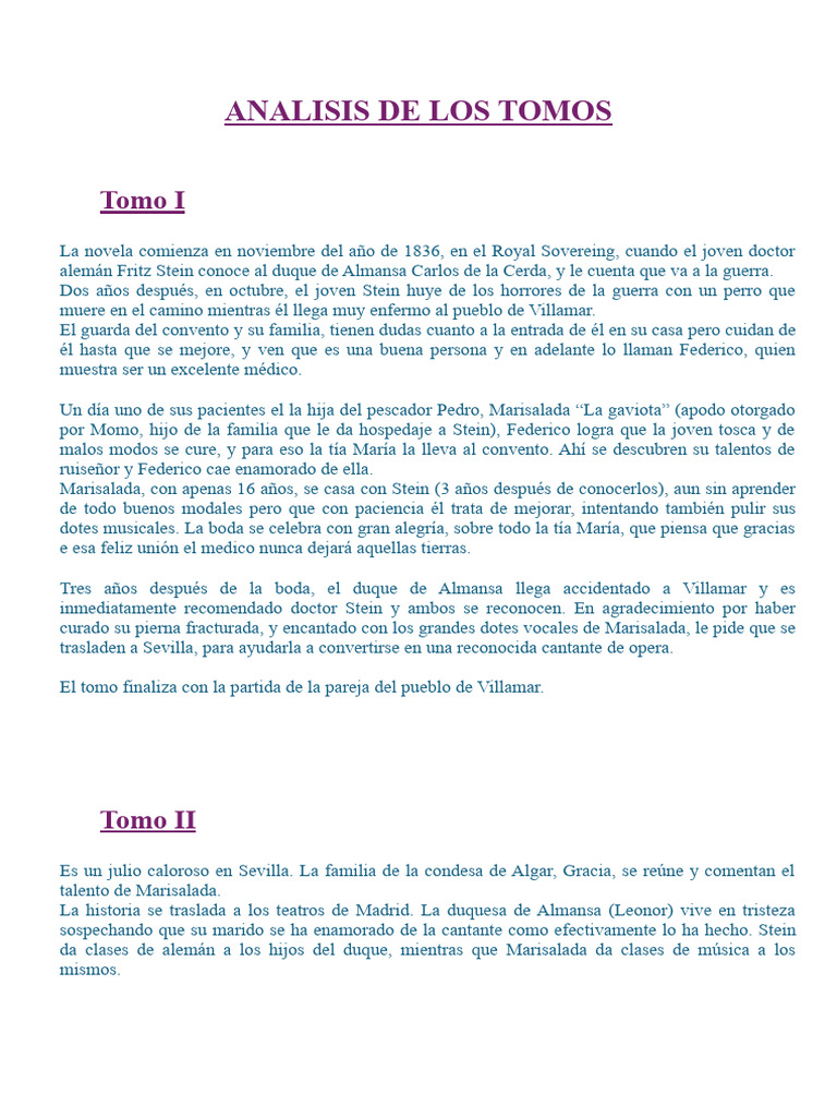 Analisis de Los Tomos | PDF