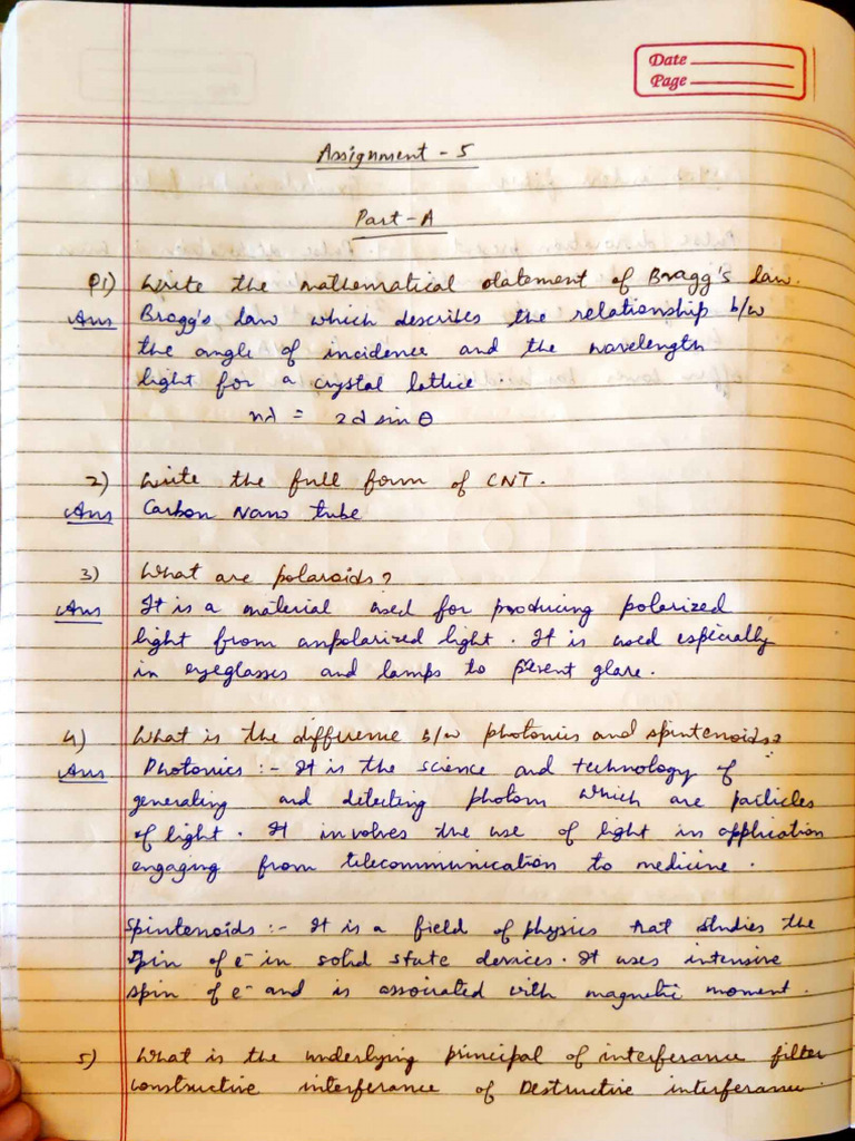 P5.Physics Assignment Prithvi Singh 23bcon0771 | PDF