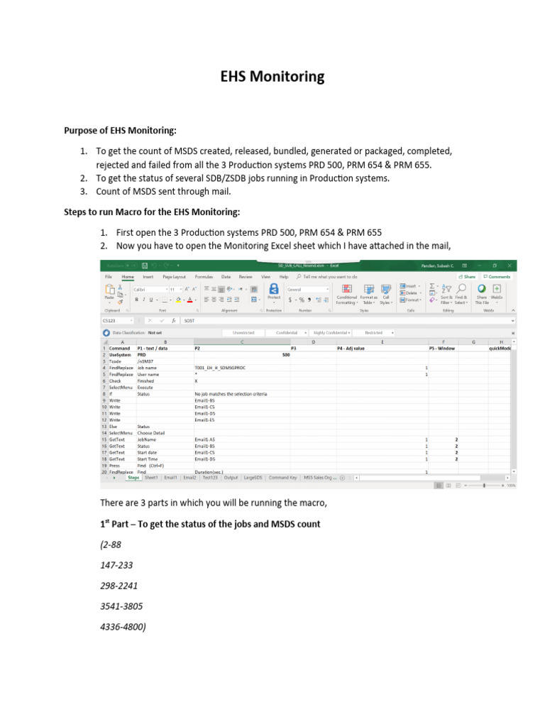 EHS Monitoring | PDF | Internet | Computing