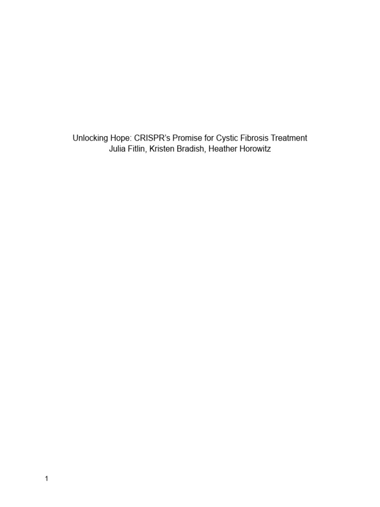 Final Proposal - Team 10 | PDF | Gene Therapy | Genetic Disorder