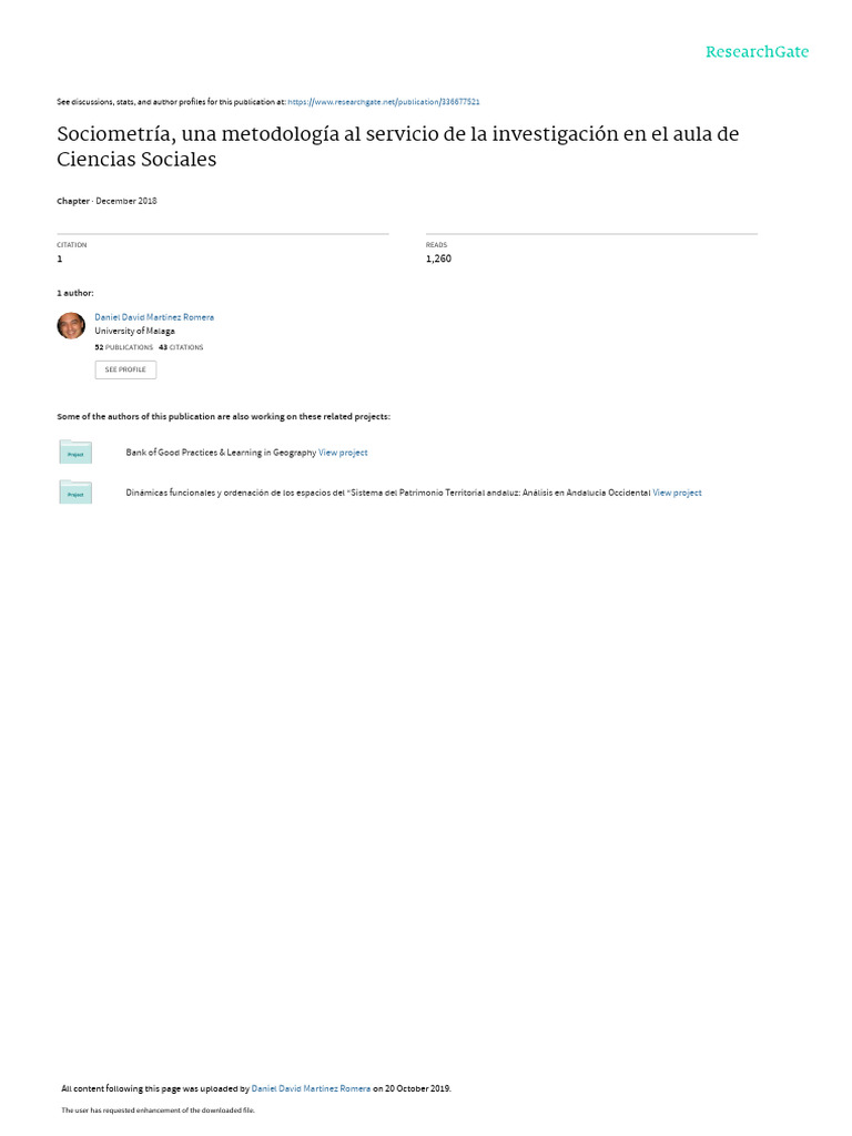 Sociometría - Martínez Cap 14-1 | PDF | Maestros | Enseñando