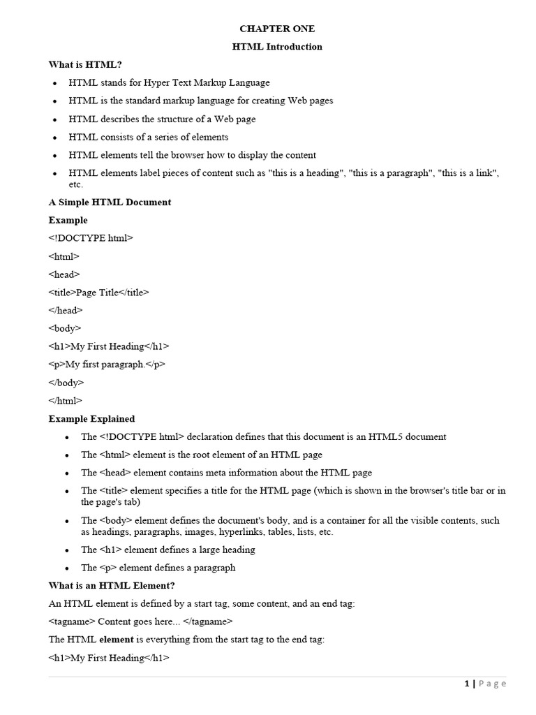 HTML Materials | PDF | Hyperlink | Html Element