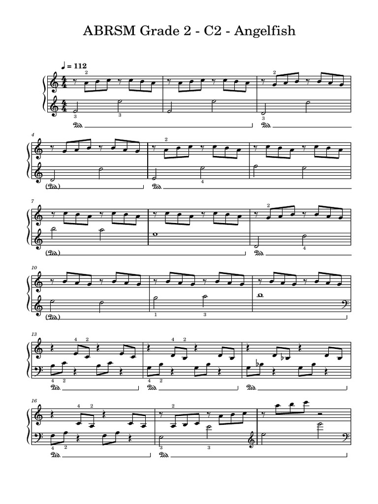 ABRSM Grade 2 - C2 - Angelfish | PDF