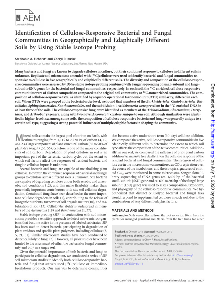 Applied and Environmental Microbiology-2012-Eichorst-2316.full | PDF ...
