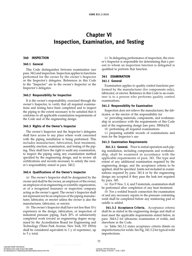 Extract Pages From ASME B31.3-2010 | PDF | Welding | Construction