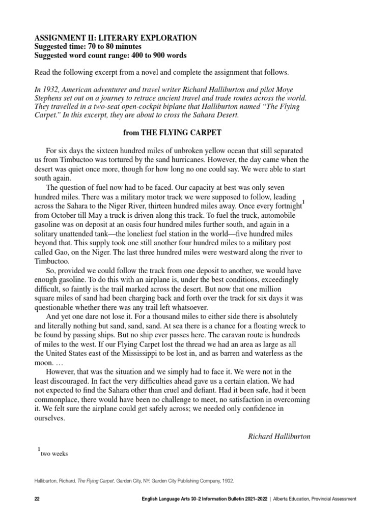 "Literary Exploration Assignment Guide" | PDF | English Studies