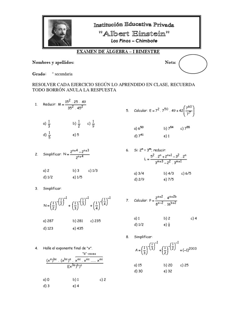Algebra 3 y 4 | PDF