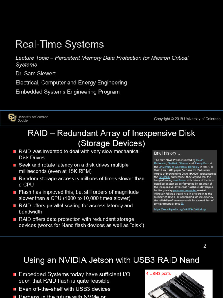 Basic RAID Concepts For RTES | PDF | Computer Data Storage | Hard Disk ...