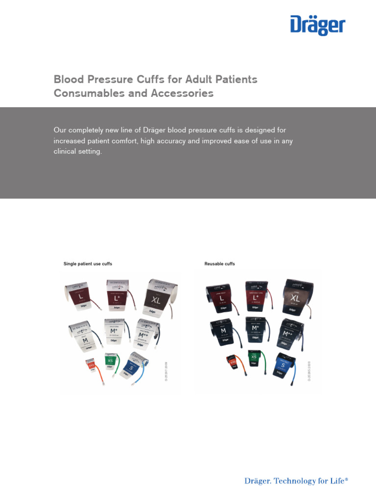 Blood Pressure Cuffs For Adult Patients Pi 9066377 en GB | PDF