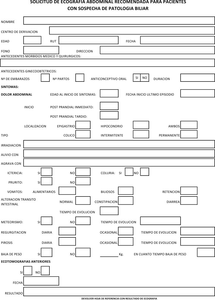 Solicitud de Ecografia | PDF