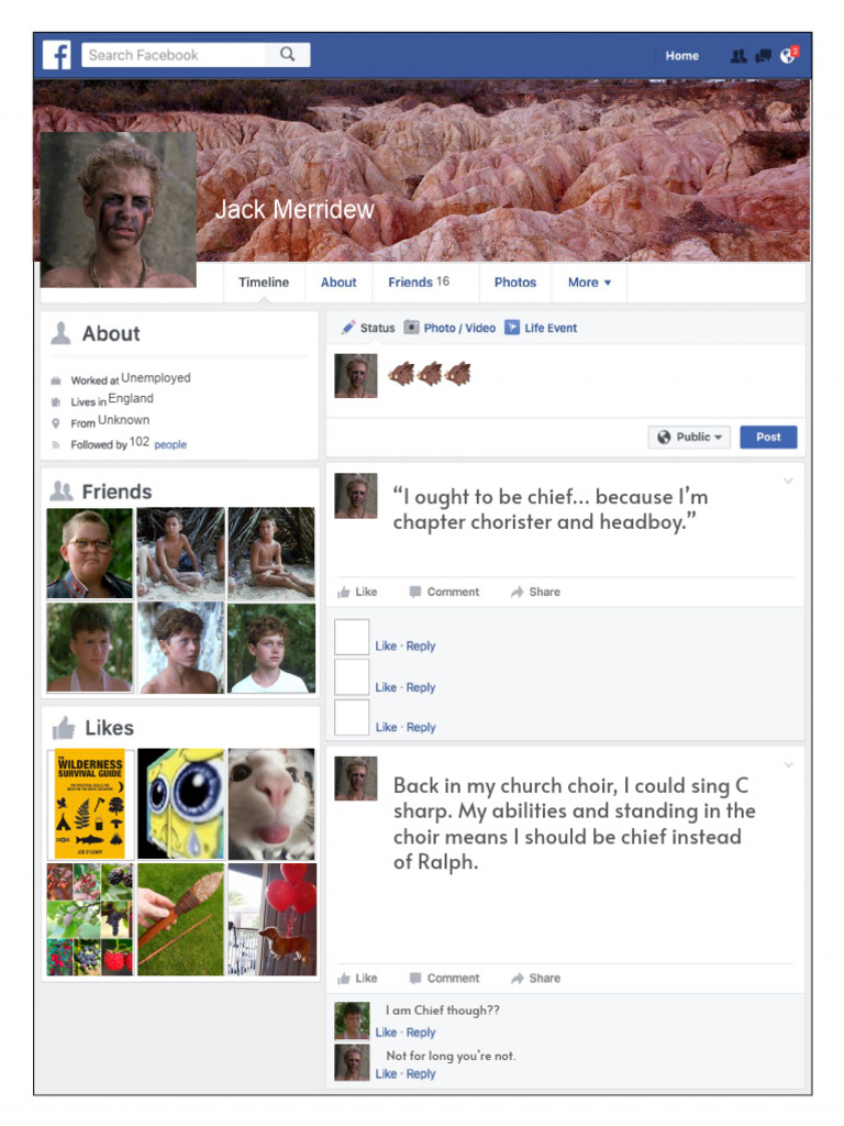Jack Merridew - Lord of The Flies Fakebook 2 | PDF