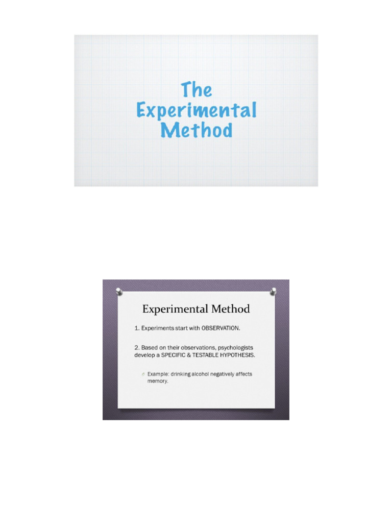 Experimental Method | PDF