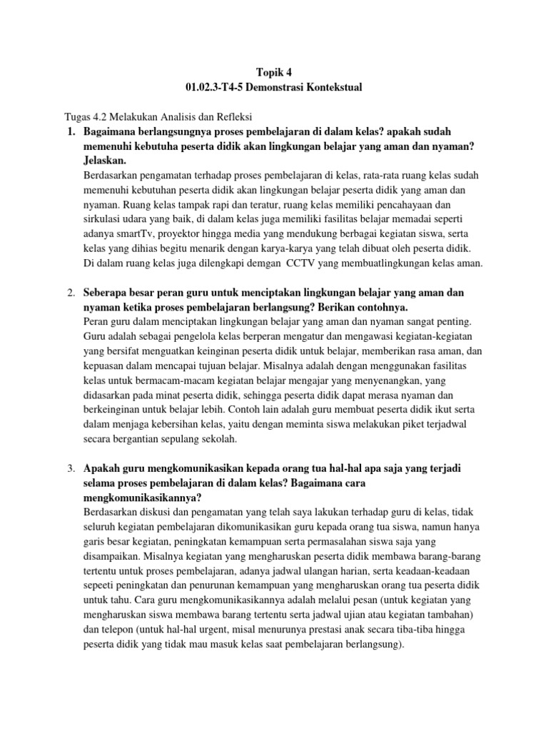 01.02.3-T4-5 Demonstrasi Kontekstual | PDF | Karier & Perkembangan | Ilmu Sosial