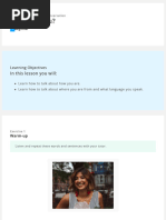 Self-Introduction (Part 1) - Engoo | PDF