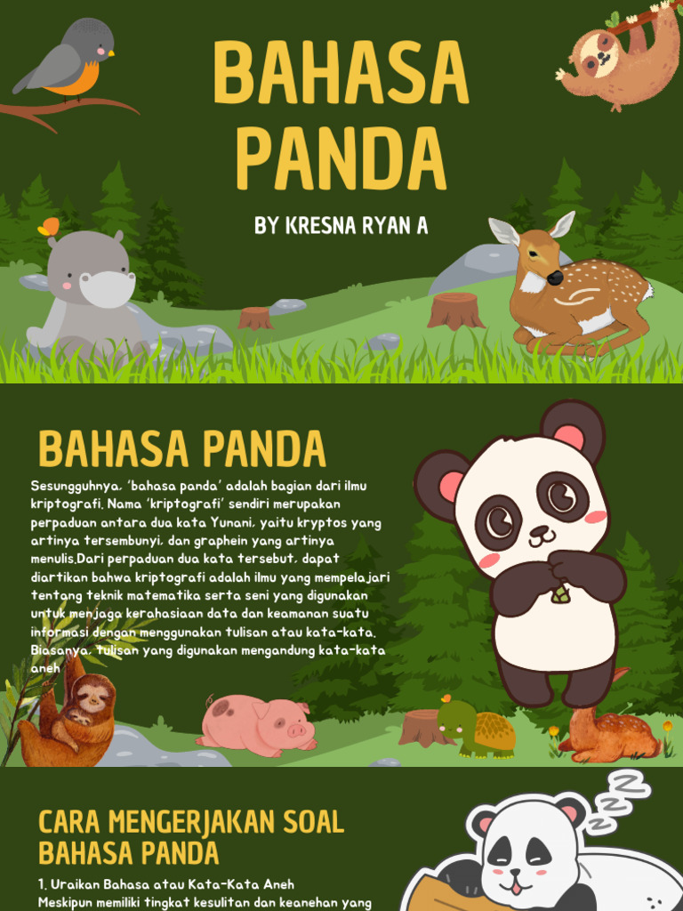 Bahasa Panda | PDF | Seni & Disiplin Bahasa | Kajian Bahasa Asing