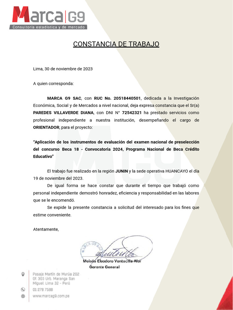 Orientador Junin Huancayo | PDF