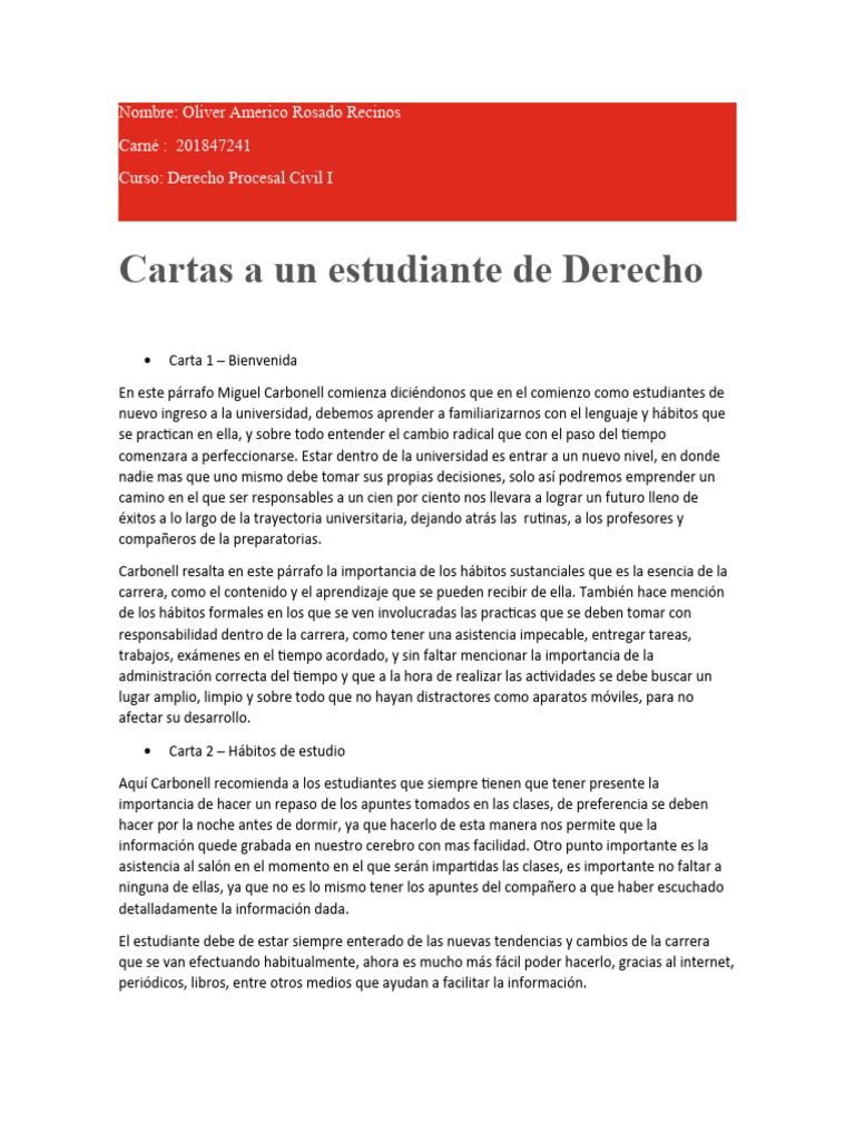 Cartas para Estudiantes de Derecho | PDF | Justicia | Crimen y violencia