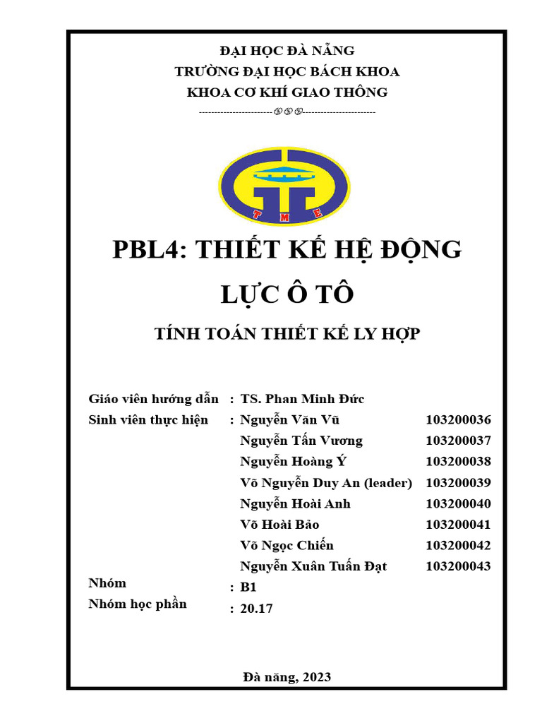 Thuyết minh PBL4 | PDF