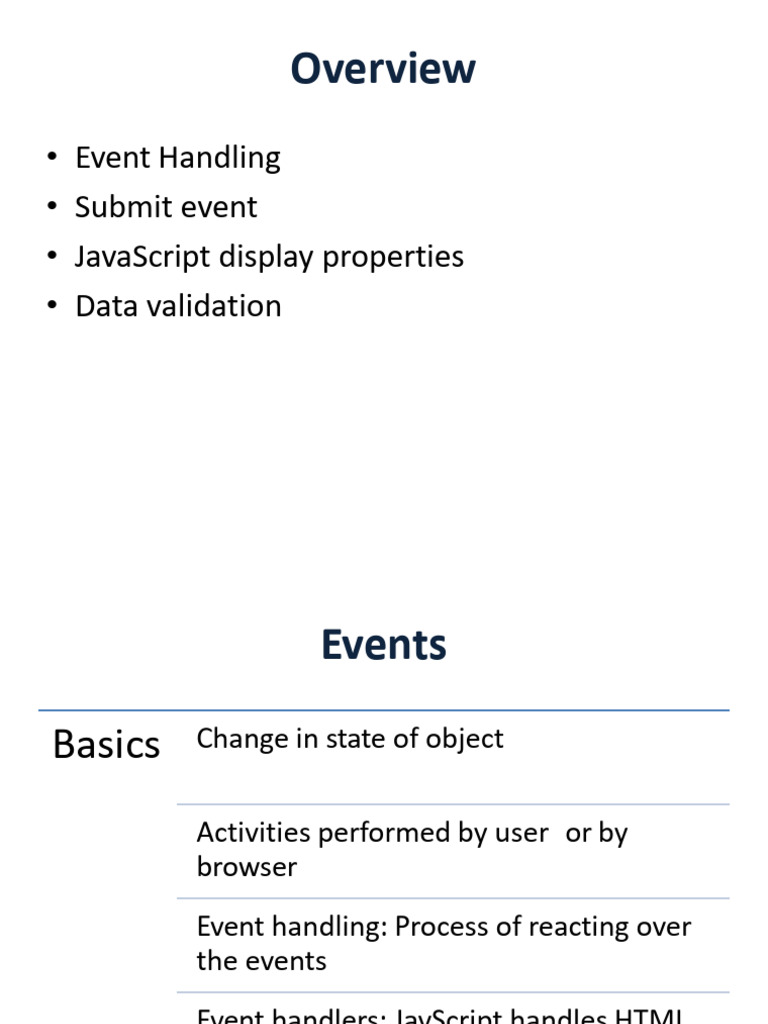 JavaScript III | PDF | Html | Java Script JavaScript III | PDF | Html | Java Script