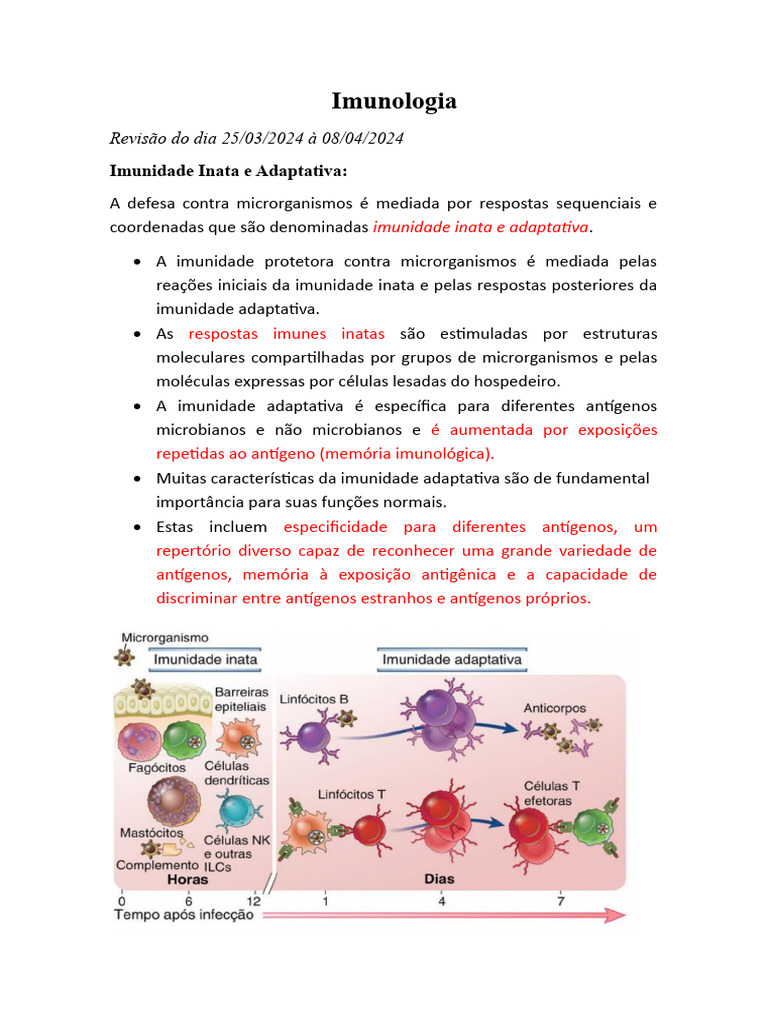 Imunologia Básica | Download grátis PDF | Sistema imunológico | Célula T